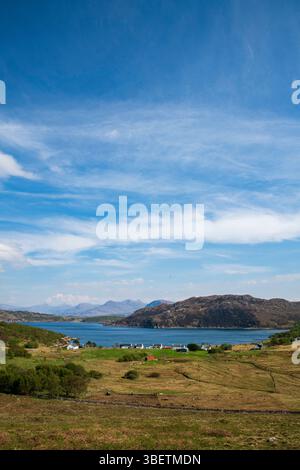 Scenic stretch of the NC500 between Applecross and Shieldaig—winding ...