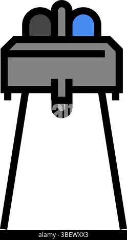 infrared sensor module line icon vector. infrared sensor module sign ...
