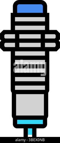 proximity sensor module line icon vector. proximity sensor module sign ...