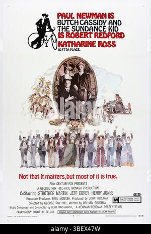 BUTCH CASSIDY AND THE SUNDANCE KID - Original Movie Poster Stock Photo ...