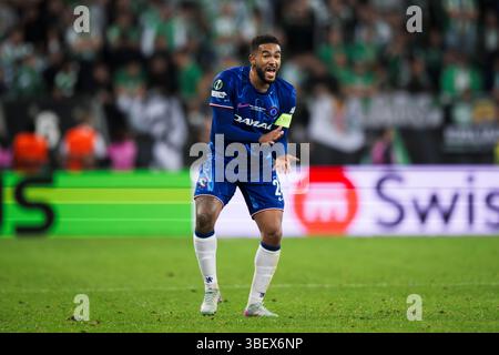 Reece James of Chelsea FC gestures during the UEFA Conference League ...