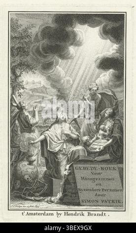 Allegory with three divine virtues Faith (Faith) and Hope (Spes) and ...