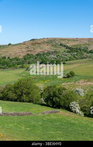 Countryside around Rowarth and New Mills in the Peak District ...