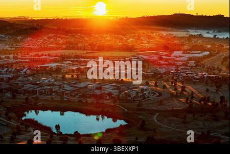 Canberra. 30th May, 2025. An aerial photo taken on May 30, 2025 shows a ...