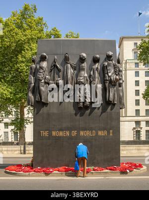 Memorial to the Women of World War II in Whitehall,London,England,UK ...