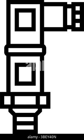 pressure sensor module line icon vector illustration Stock Vector Image ...