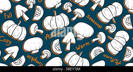 Hand drawn black and white seamless pattern with Christmas winter trees ...