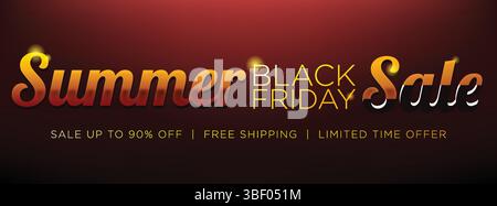 gradient black friday sale banner template vector design illustration ...