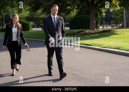 United States Trade Representative Jamieson Greer arrives for a group ...