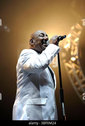 Errol Brown of Hot Chocolate performing live in concert as part of the ...