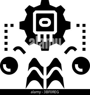 supremacy quantum computer glyph icon vector illustration Stock Vector ...