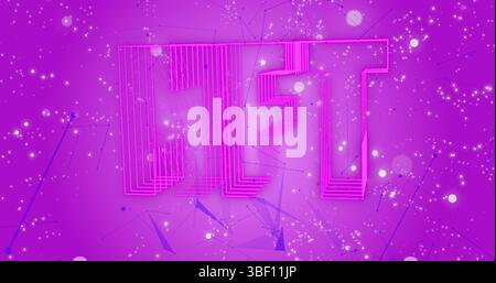 Image of nft text over pink background Stock Photo - Alamy