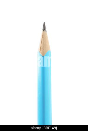 One sharp graphite pencil isolated on white Stock Photo - Alamy