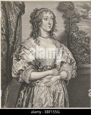 Portrait of Katherine Howard, Arnold de Jode, After Anthony Van Dyck ...