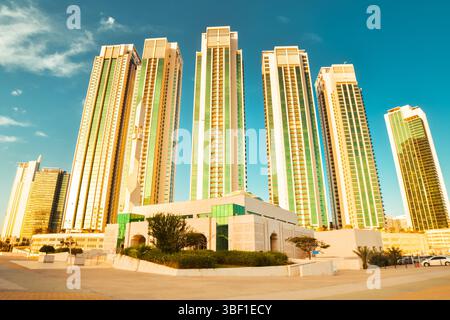 Abu dhabi, UAE - 25th april, 2025: Al Aziz Mosque in Abu Dhabi Modern ...