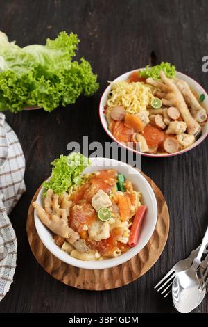 Seblak, Indonesian Popular Street Food from Bandung, West Java Stock ...