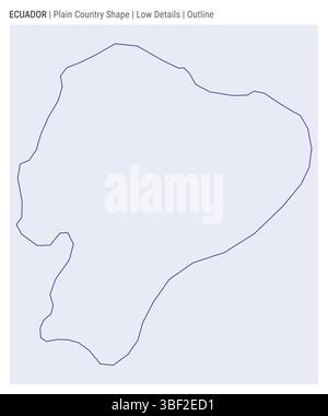 Ecuador - plain country shape. Low, medium, and high detailed maps of ...