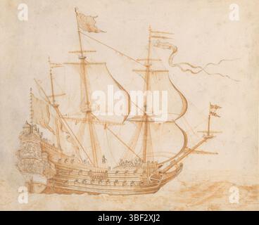 Sea battle in the Sont, 1658, 1659 print Large presentation of the sea ...