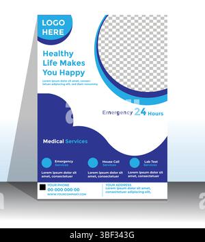 Medical Services Flyer Design Template Stock Vector Image & Art - Alamy