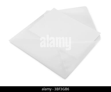 Greeting card in paper envelope. Christmas background on green paper ...