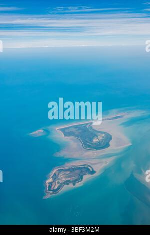 Darwin Australia -May 10 2025; Aerial city shots leaving Darwin to fly ...