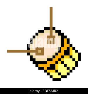 Drum in pixel art style Stock Vector Image & Art - Alamy