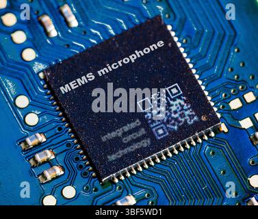 Micro-electro-mechanical systems (MEMS) gyroscope. Measures angular ...