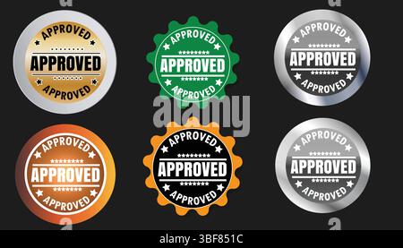 Approved Logo Design – Golden Check Mark Symbol for Branding ...