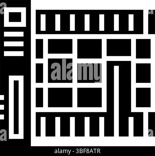 wall prefabrication glyph icon vector illustration Stock Vector Image ...