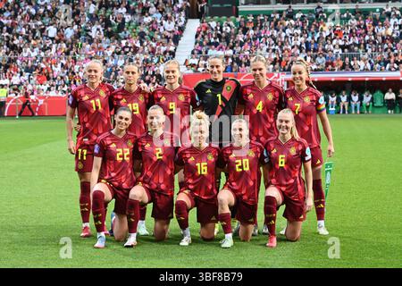 From left: Linda DALLMANN (GER), Janina MINGE (GER), action. Football ...