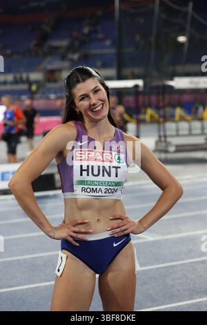 Amy HUNT GB (7th) after the 100m Final at the European Athletic ...