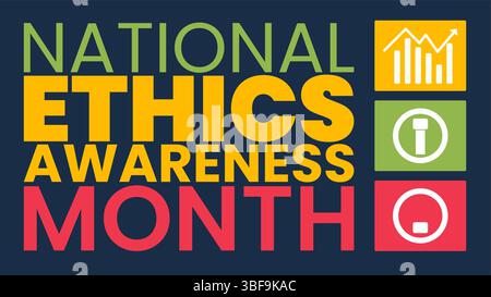 National Ethics Awareness Month Banner, Promoting Integrity and Ethical ...