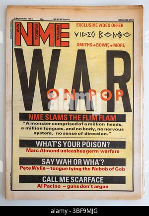 1980s NME New Musical Express Music Paper with Biba Kopf on Front Cover ...