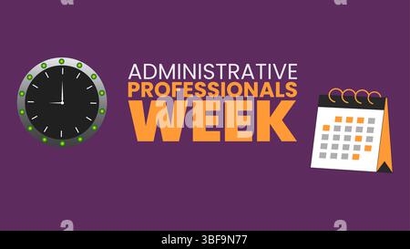 Celebrating Administrative Professionals Week Design templet Stock ...