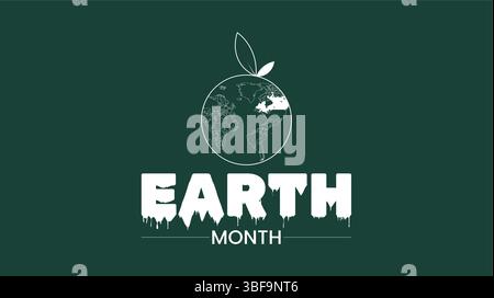 Earth Month, Protecting Our Planet for Future Generations Stock Vector ...