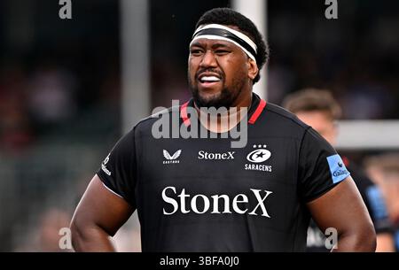 Barnet, United Kingdom. 31st May, 2025. Premiership Rugby. Saracens V ...