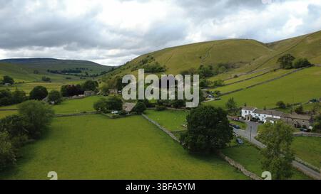 The village of Litton in Littondale, The Dales, North Yorkshire ...