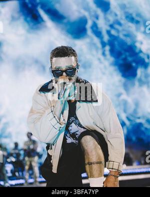 The artist, Justin Timberlake during the concert at the Icónica ...