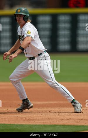 May 31, 2025: Kansas catcher Ian Francis (7) lifts his mask for some ...