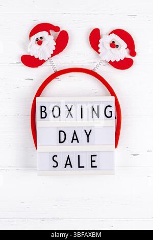 Boxing day sale seasonal promotion background. Various presents gift ...