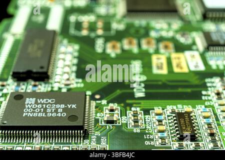 Board of modern computer. Computer repair. Modern computer technology ...