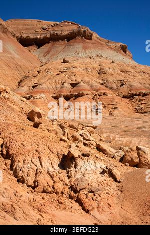 Green River bluff badlands, Ouray National Wildlife Refuge, Utah Stock ...