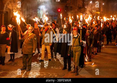 Members Of The Seven Bonfire Societies Of Lewes Take Part In A ...