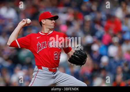 CLEVELAND, OH - MAY 31: Kyle Hendricks #28 of the Los Angeles Angels ...
