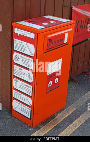 Knife Drop Box, disposal of offensive, dangerous weapons, Knaresborough ...