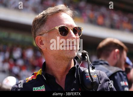 Christian Horner on the grid before the British Grand Prix at ...