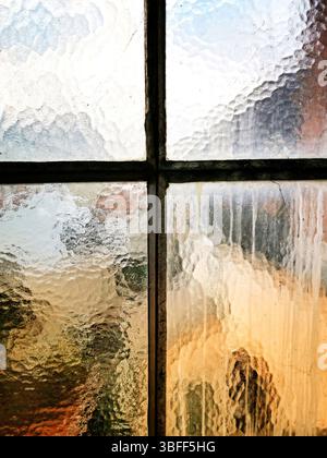 Textured glass reflections Stock Photo - Alamy