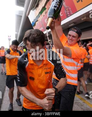 McLaren's Oscar Piastri after first in sprint qualifying at the Lusail ...