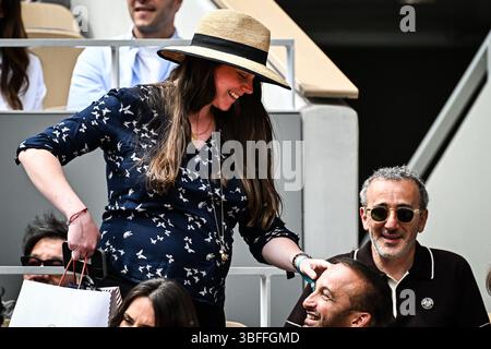 Elie Semoun and Aude Fraineau during the eleventh day of the Roland ...