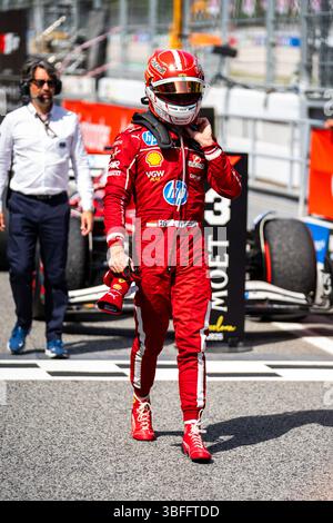 Scuderia Ferrari HP F1 Team's English driver Lewis Hamilton is seen in ...